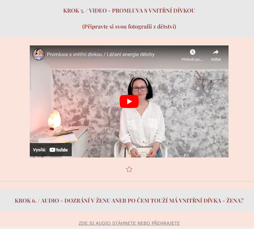 LÉČENÍ ENERGIE DĚLOHY – 4 FÁZE ŽENY V NÁS | Ester Davidová